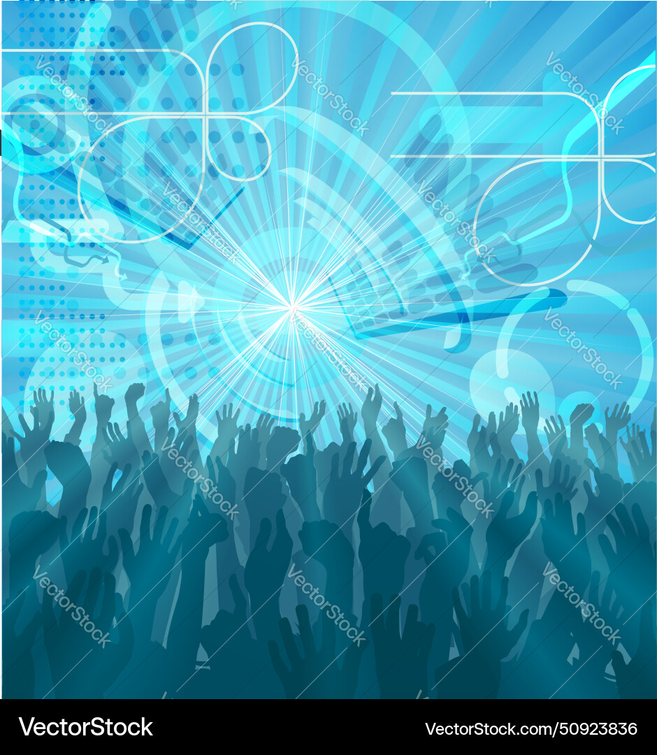 Party crowd abstract party background Royalty Free Vector
