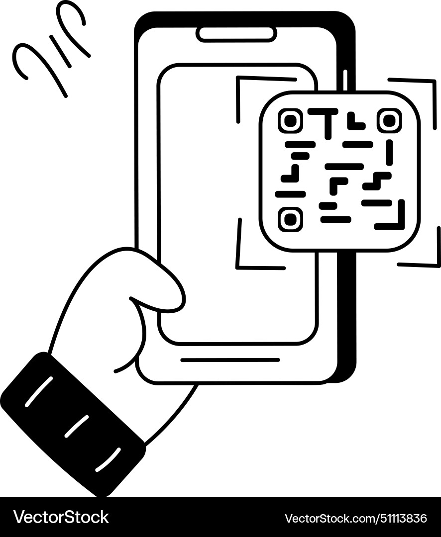 Qr scanner Royalty Free Vector Image - VectorStock