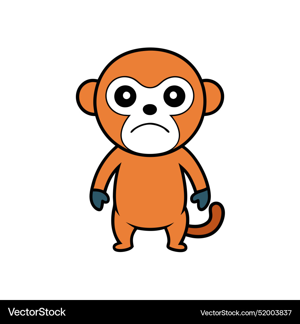 Cuscus monkey angry icon Royalty Free Vector Image