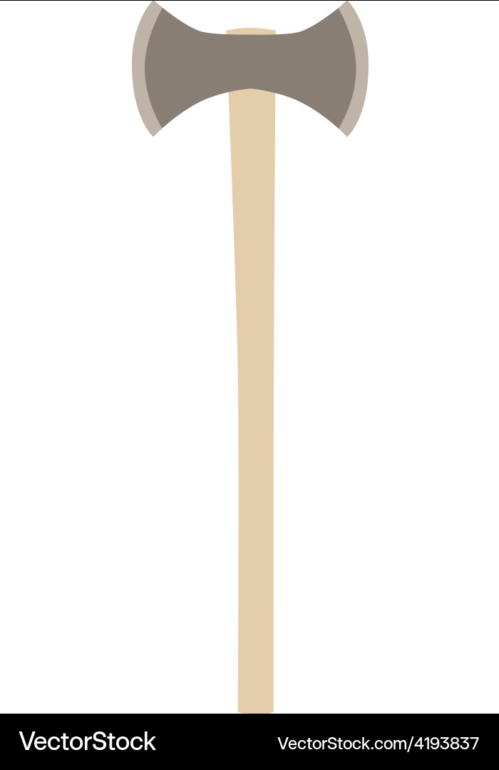Double axe Royalty Free Vector Image - VectorStock