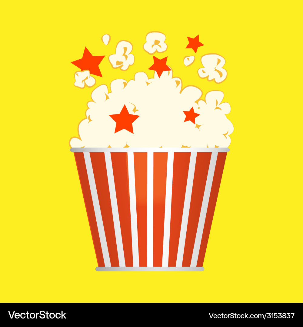 Popcorn Royalty Free Vector Image - VectorStock