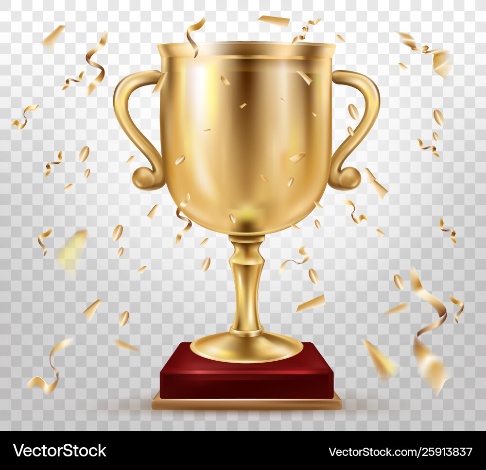 Sport competition prize 3d realistic Royalty Free Vector
