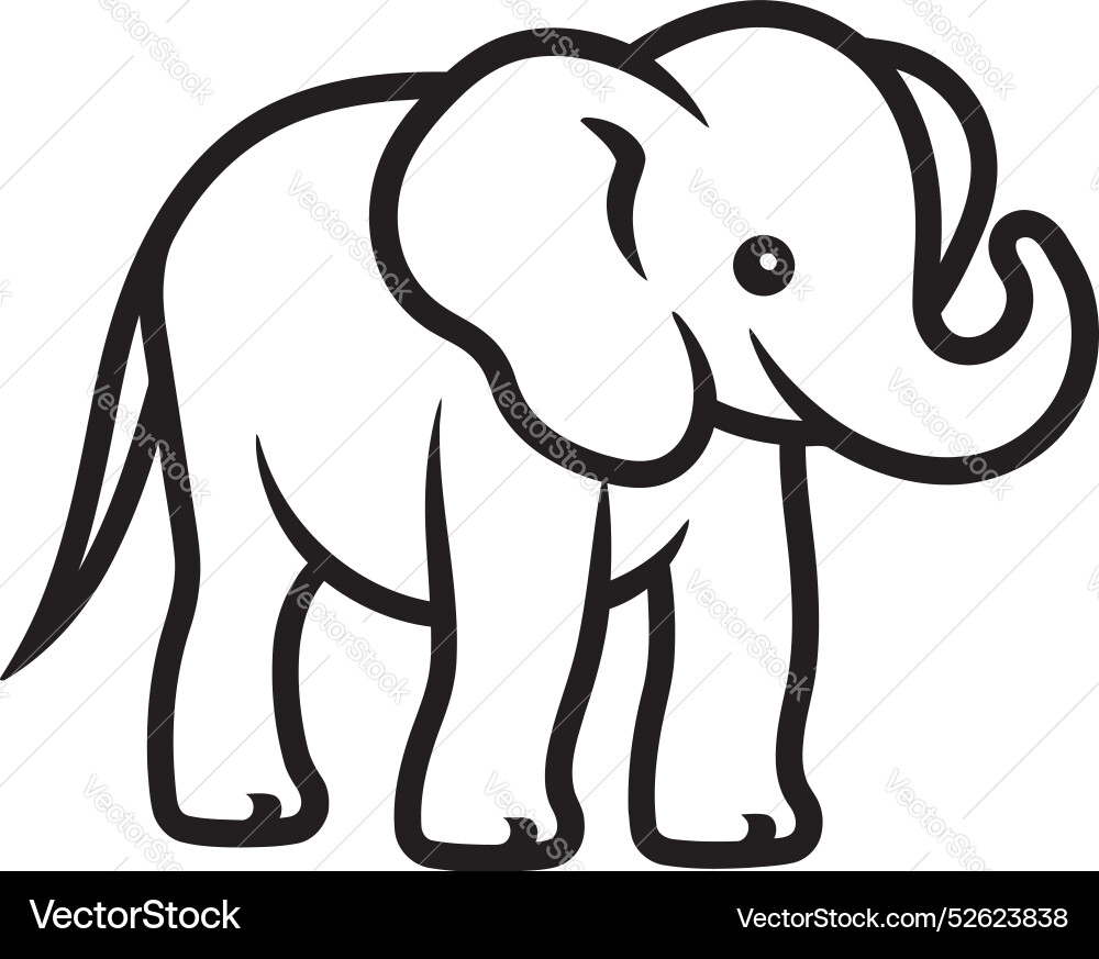 Tusker triumph design symbolizing Royalty Free Vector Image