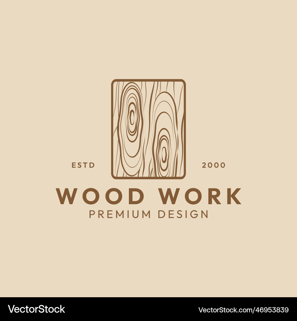 Carpenter Logo - Woodwork Symbol Royalty Free Vector Image