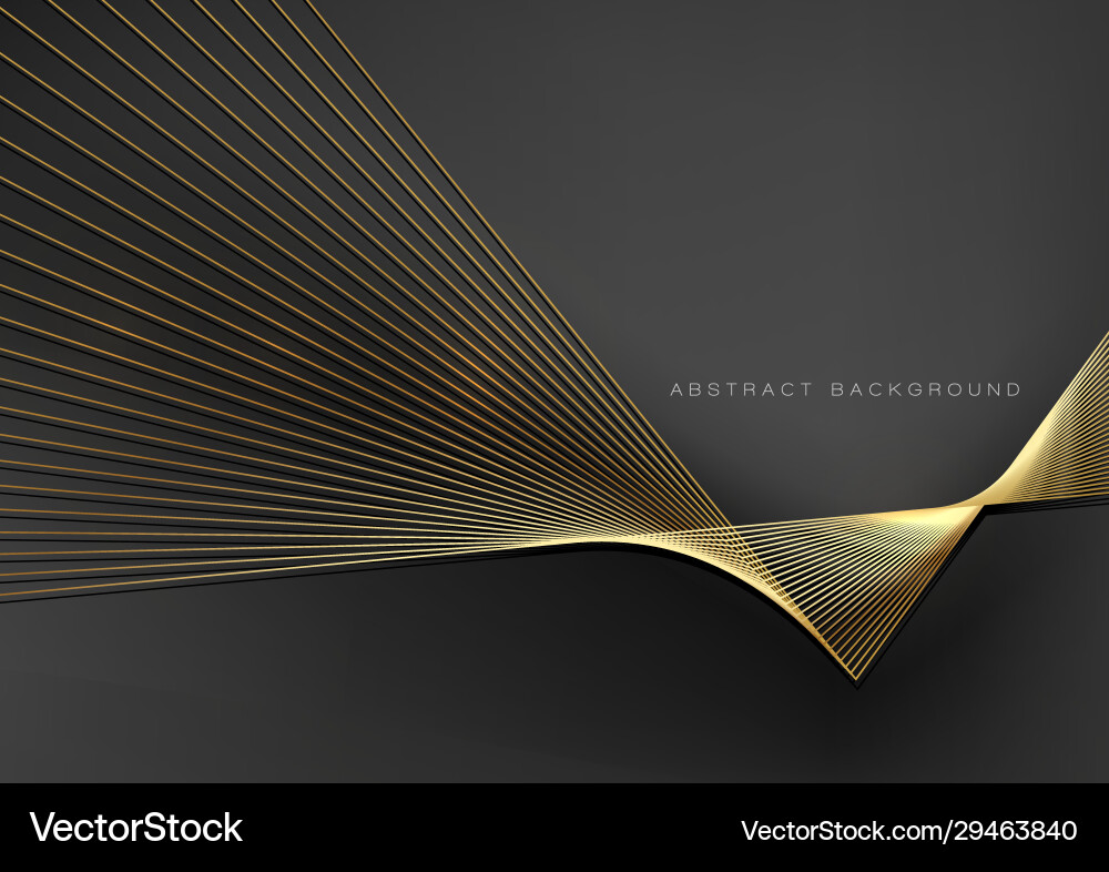 Abstract background gold line for design Vector Image