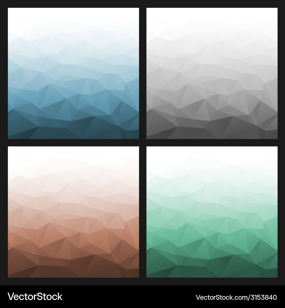 Geometric Gradient Backgrounds Royalty Free Vector Image