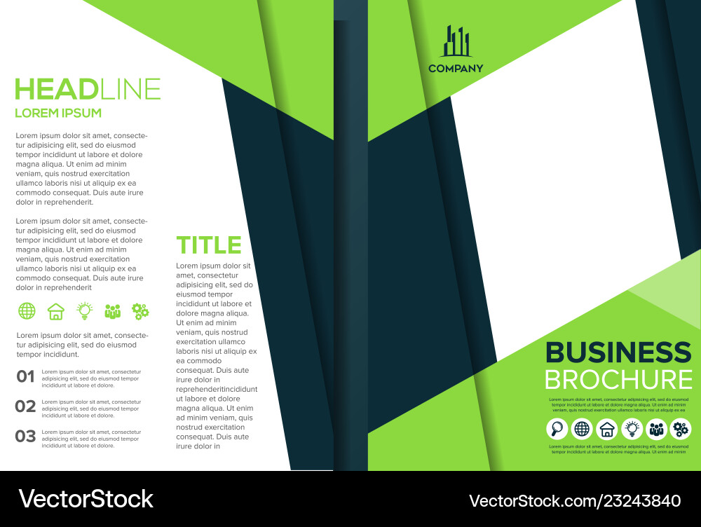 Professional business brochure background template