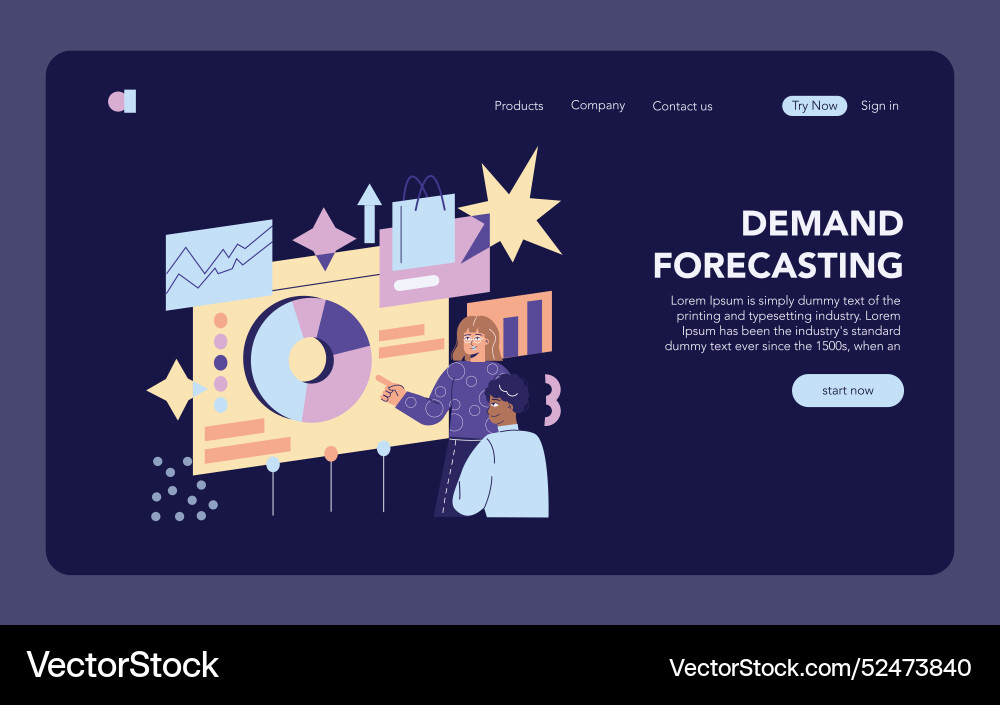 Retail tech flat Royalty Free Vector Image - VectorStock