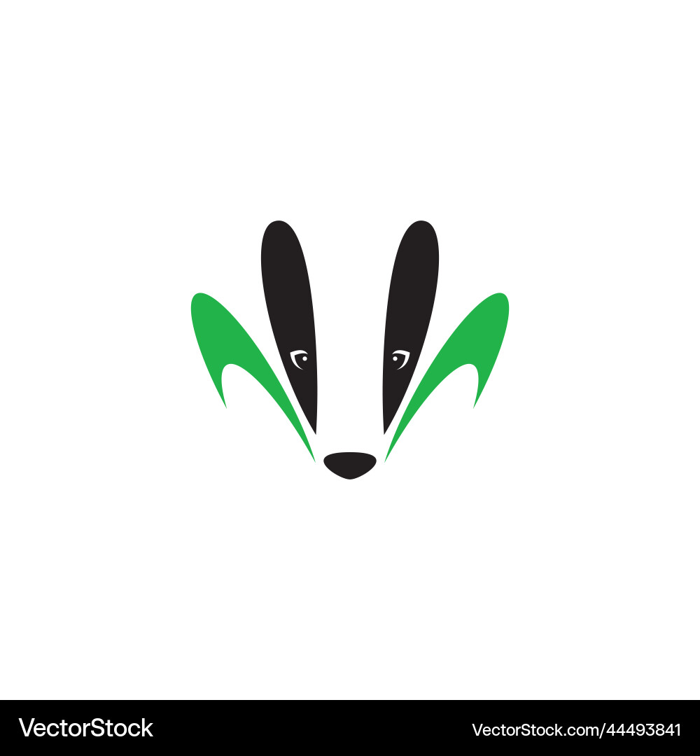 Badger animal logo icon Royalty Free Vector Image