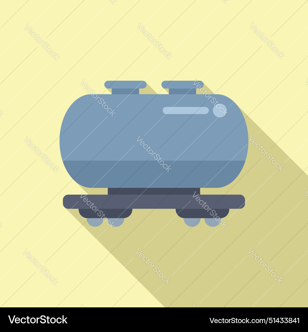 Flat design industrial water tank icon Royalty Free Vector
