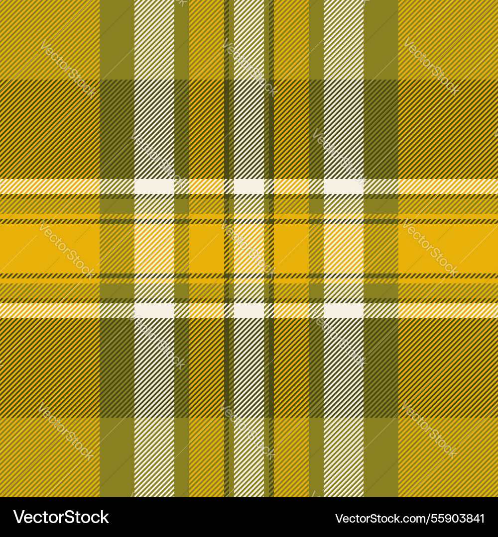 Vibrant yellow and olive green plaid pattern Vector Image
