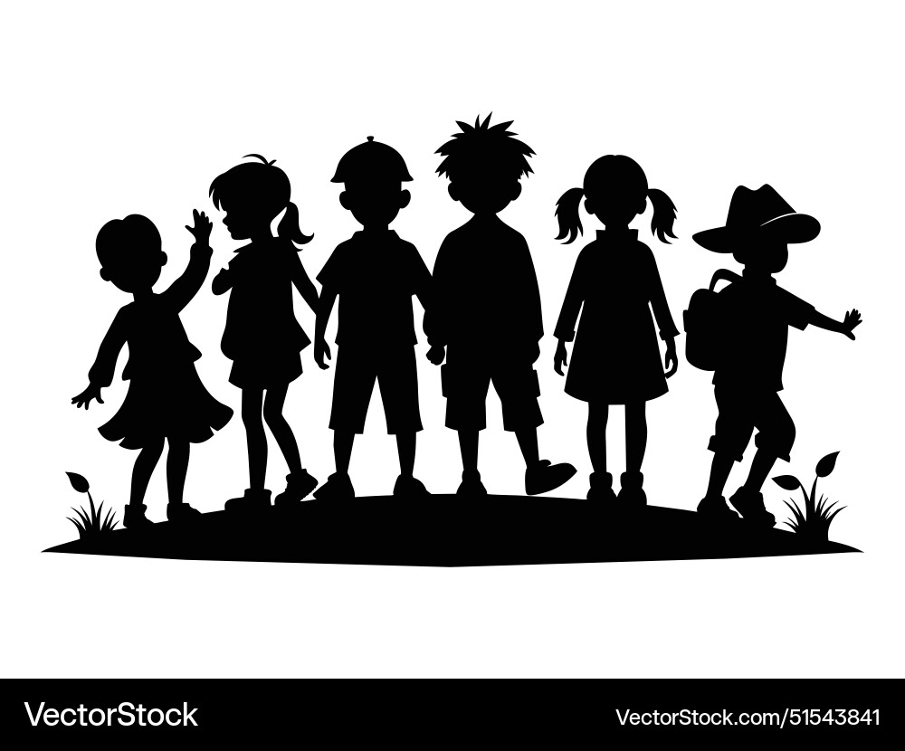 Young explorers kids in the adventure chronicles Vector Image
