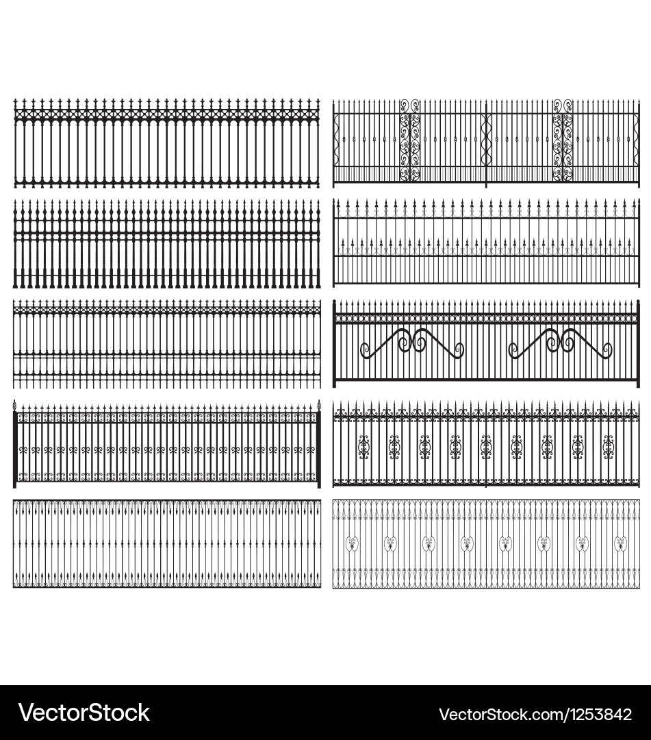 Elegant Iron Railings Royalty Free Vector Image