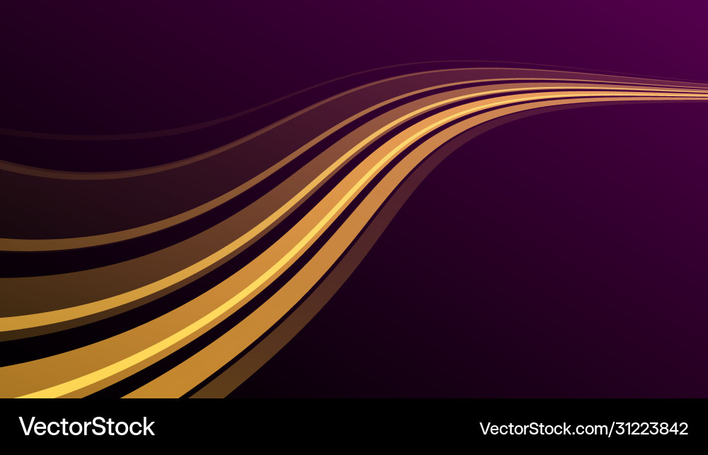 Golden Wave Background Royalty Free Vector Image