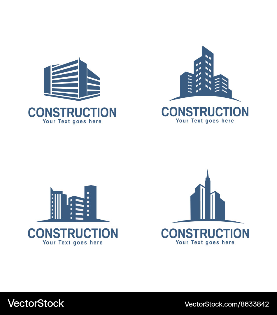 Modern Building Logo Royalty Free Vector Image