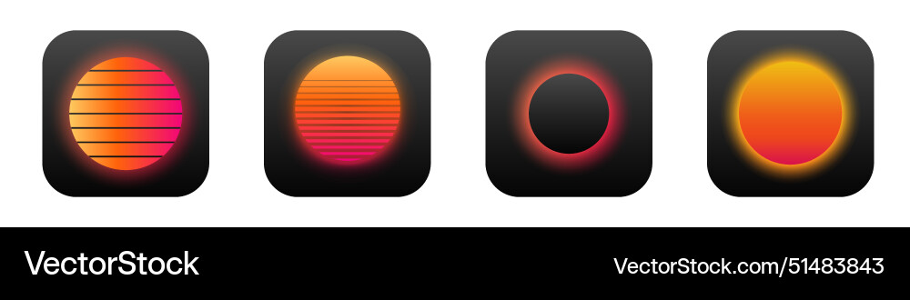 Abstract artistic mobile app 3d modern icon Vector Image