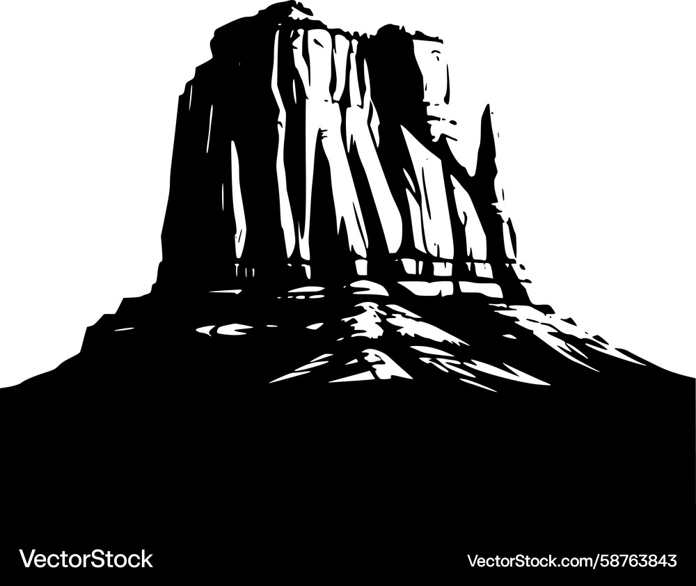 Monument Valley Utah Royalty Free Vector Image