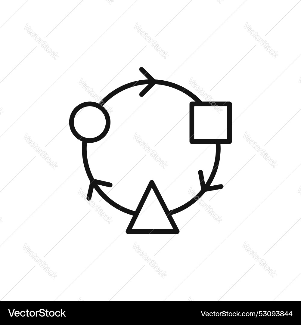 Adaptation icon isolated on white background Vector Image