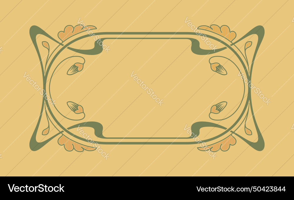 Art nouveau elements no 06 Royalty Free Vector Image