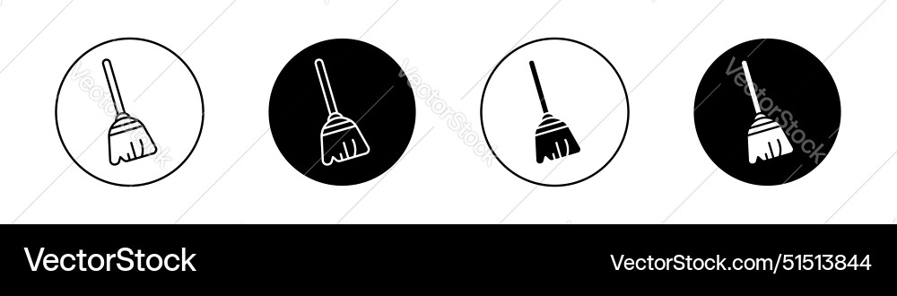 Broom icon Royalty Free Vector Image - VectorStock