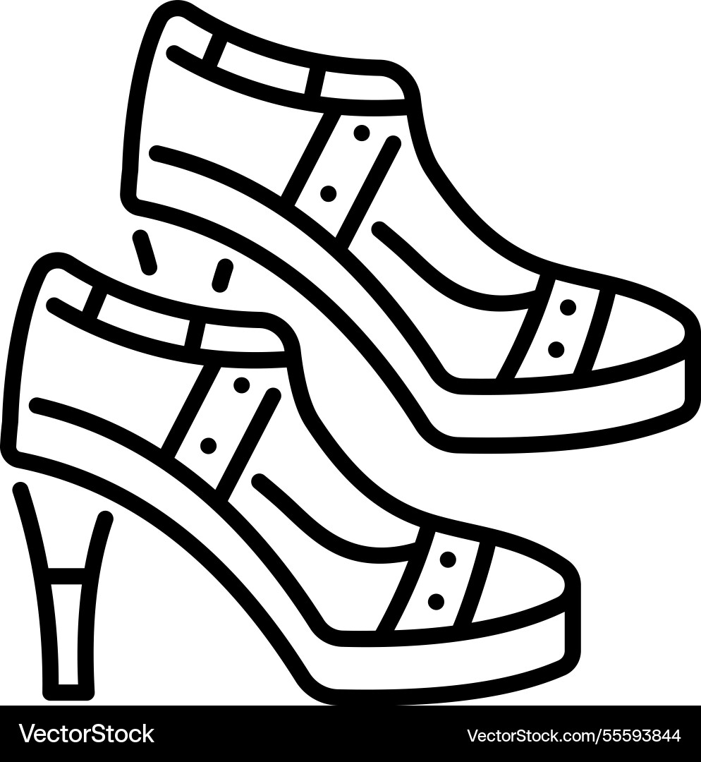 High heels Royalty Free Vector Image - VectorStock