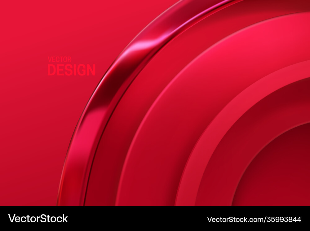 Red geometric shapes abstract background Vector Image