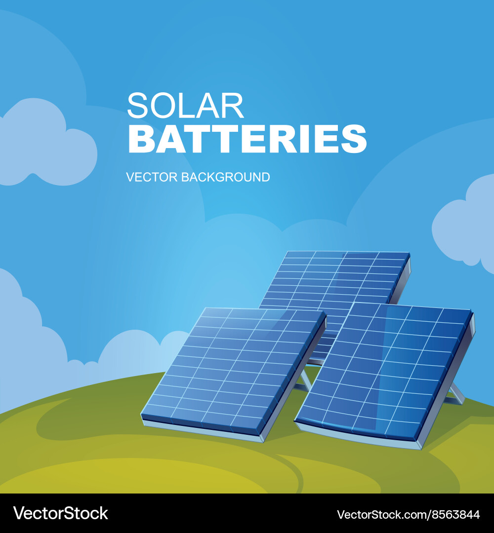 Solar panel Royalty Free Vector Image - VectorStock