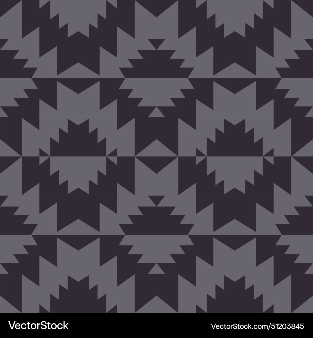 Aztec southwest monochrome gray pattern Royalty Free Vector