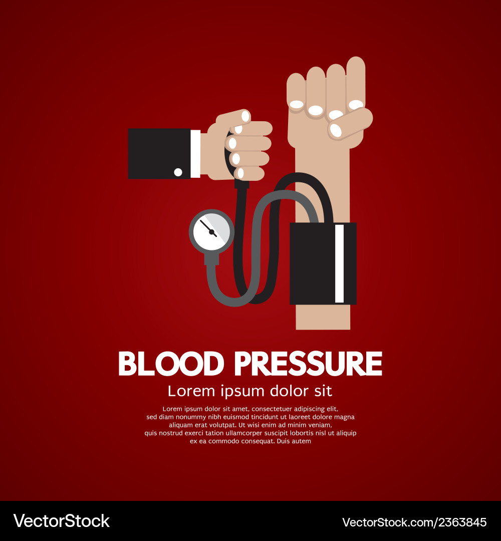 Blood Pressure Monitoring Royalty Free Vector Image