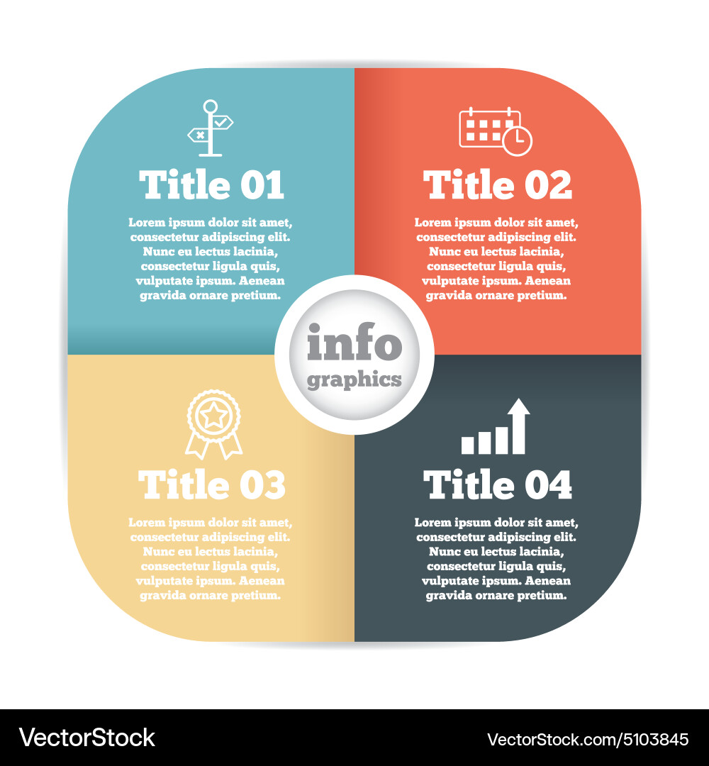 Business circle infographic diagram presentation Vector Image