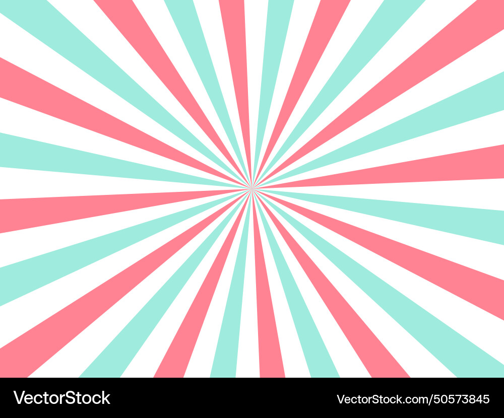 Sun rays background template sunbeam white red Vector Image