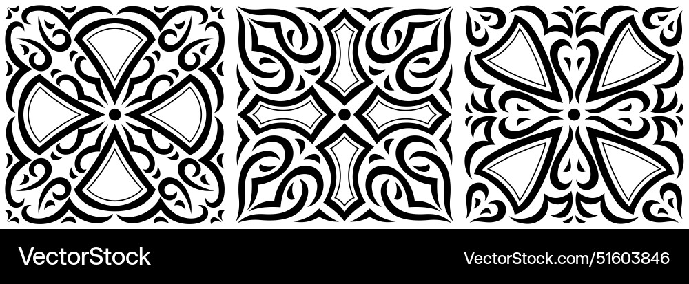 Arabic ceramic tile traditional eastern Royalty Free Vector