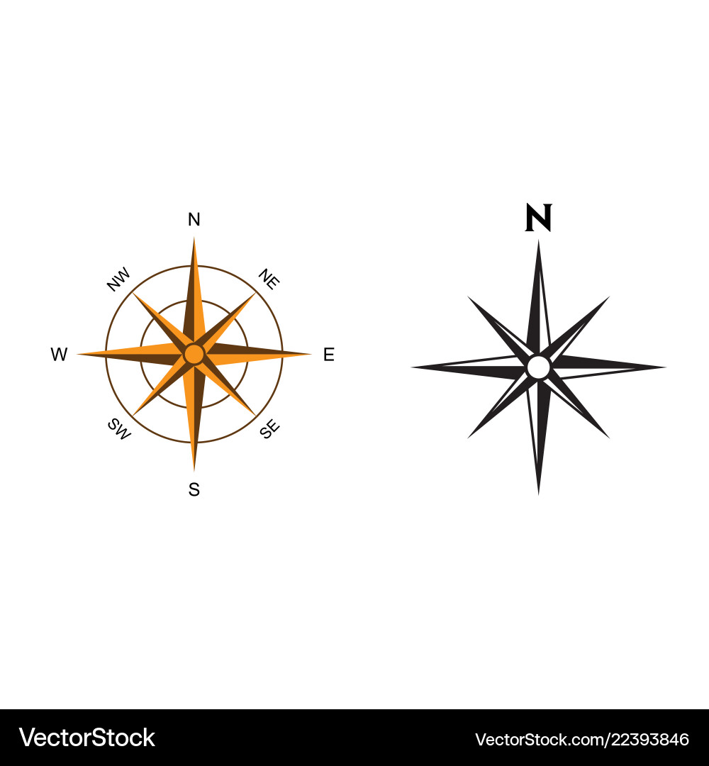 Compass symbol Royalty Free Vector Image - VectorStock