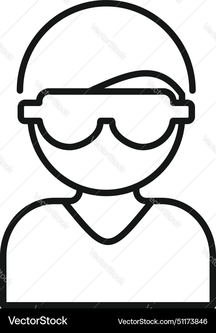Person with sleeping mask make spiritual practice Vector Image