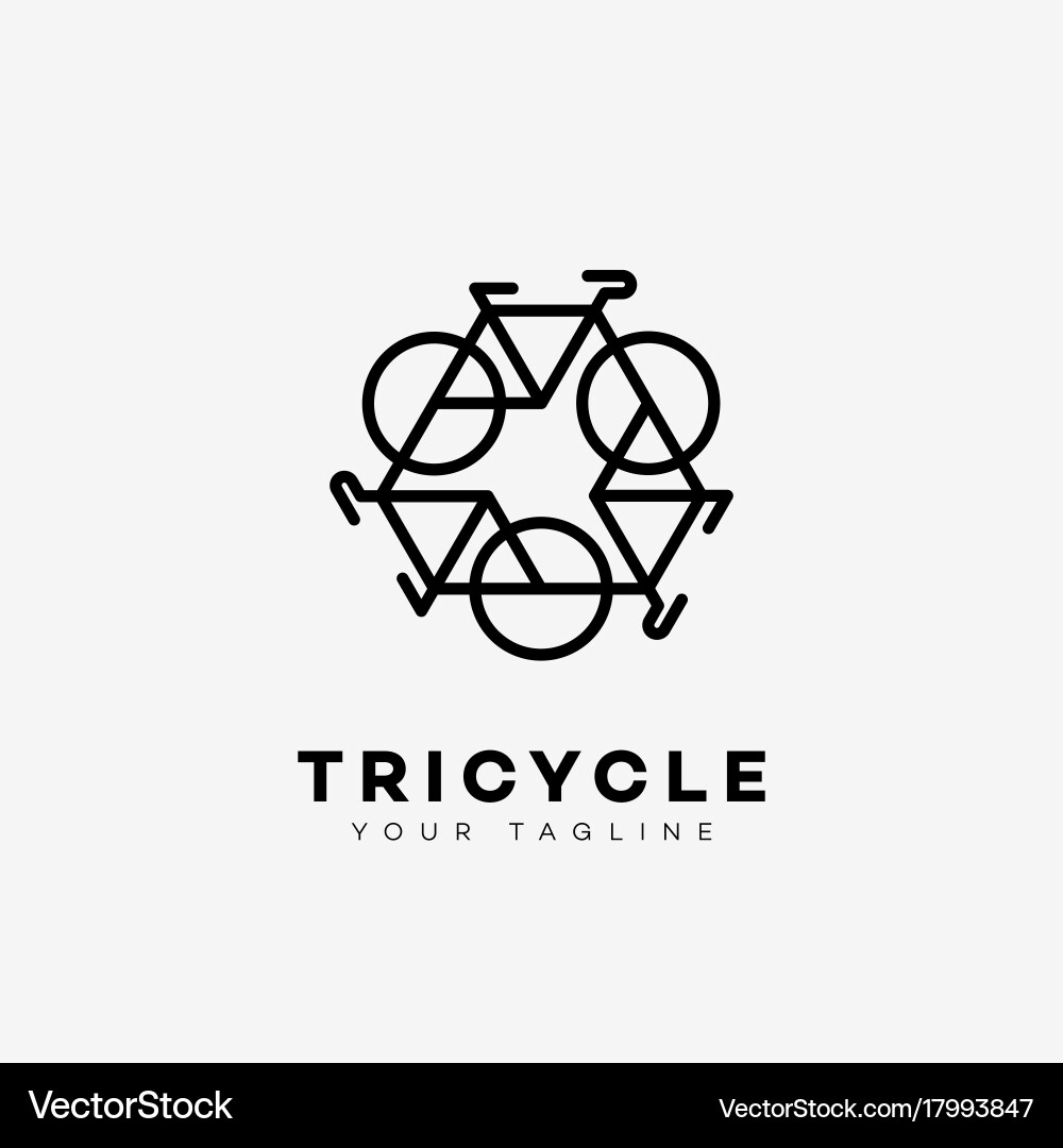 Tricycle logo Royalty Free Vector Image - VectorStock