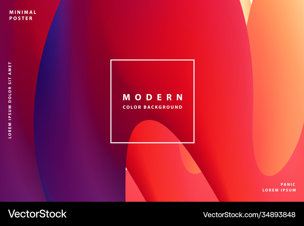 Banner gradient background modern with colorful Vector Image