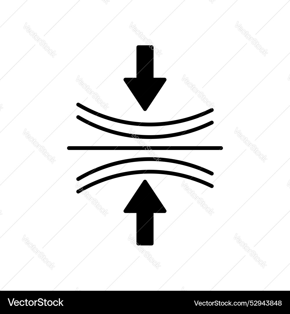 Compress icon set pressure suspension bounce Vector Image