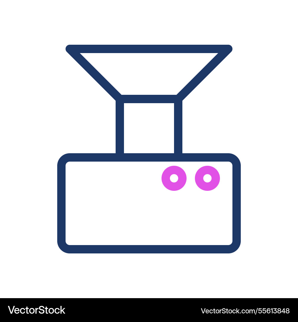Minimalist style scanner machine icon Royalty Free Vector