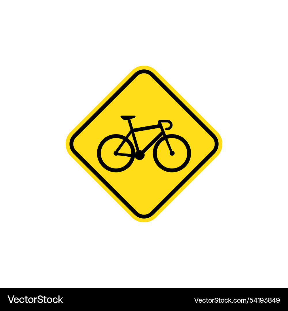 Bicycle sign Royalty Free Vector Image - VectorStock