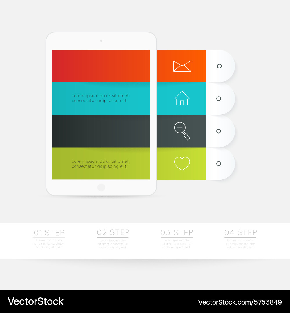 Minimal infographics design can be used Royalty Free Vector