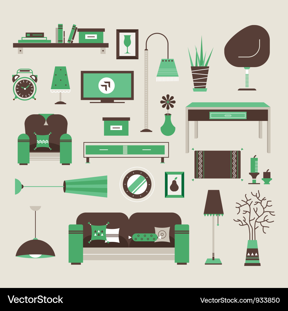 Living room Royalty Free Vector Image - VectorStock