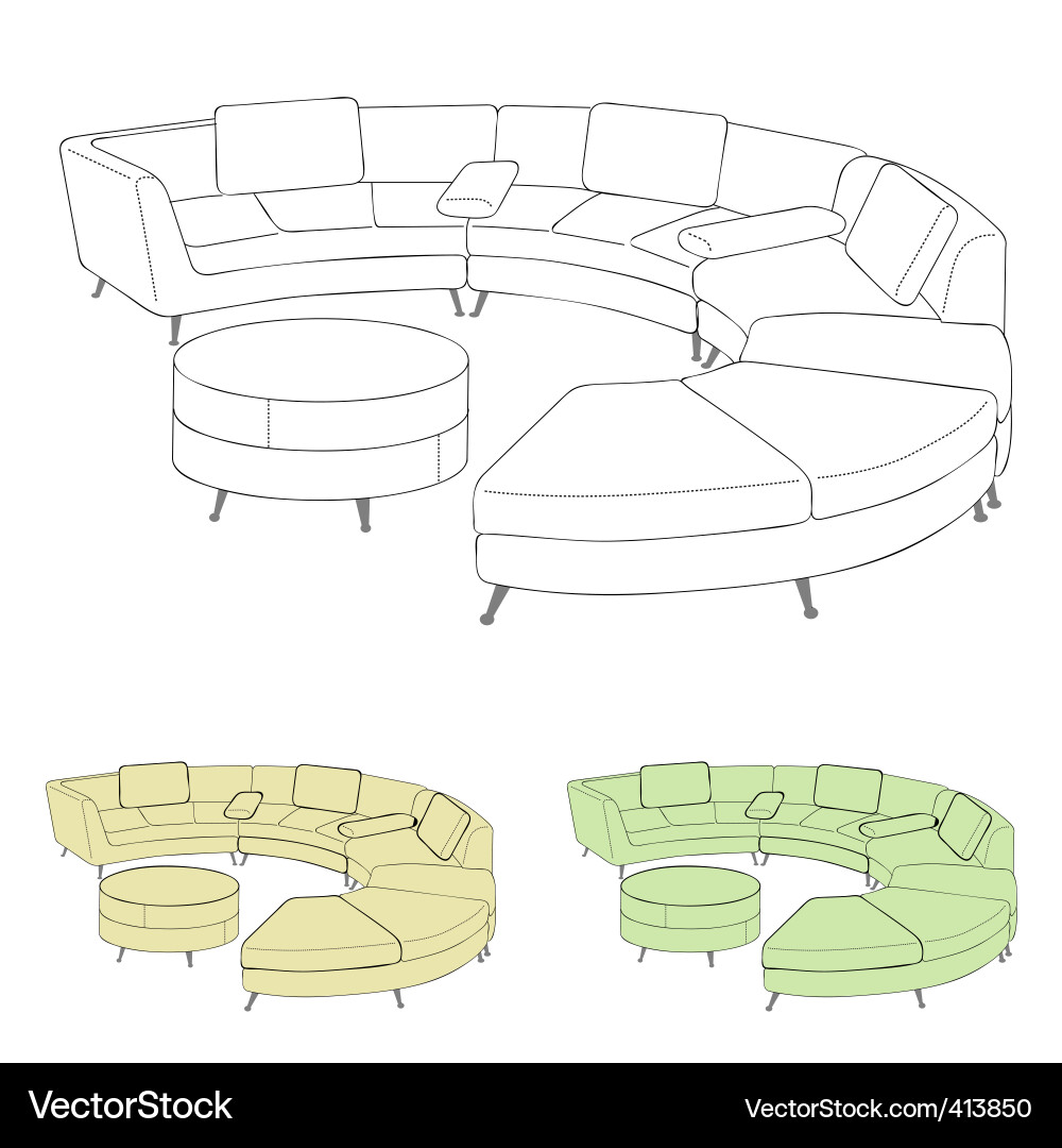 Sofa Royalty Free Vector Image - VectorStock