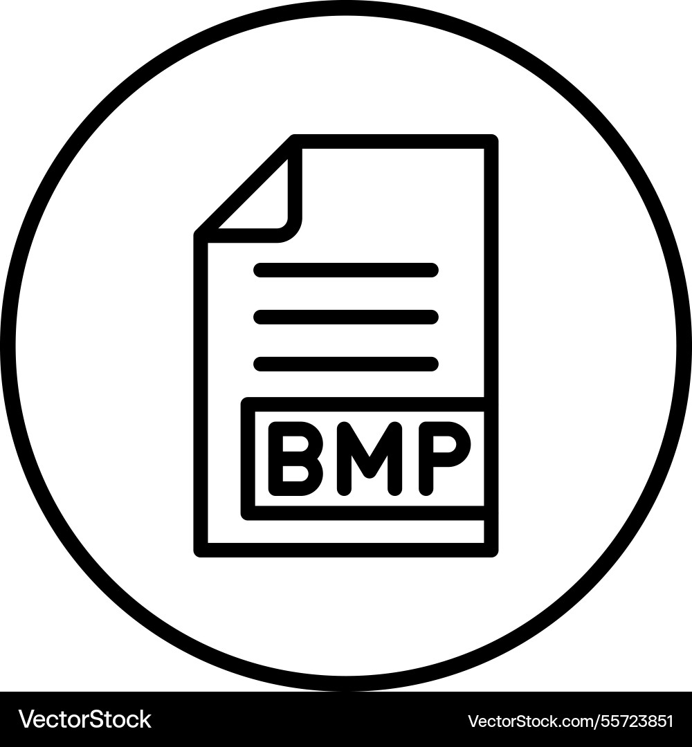 Bmp icon design Royalty Free Vector Image - VectorStock