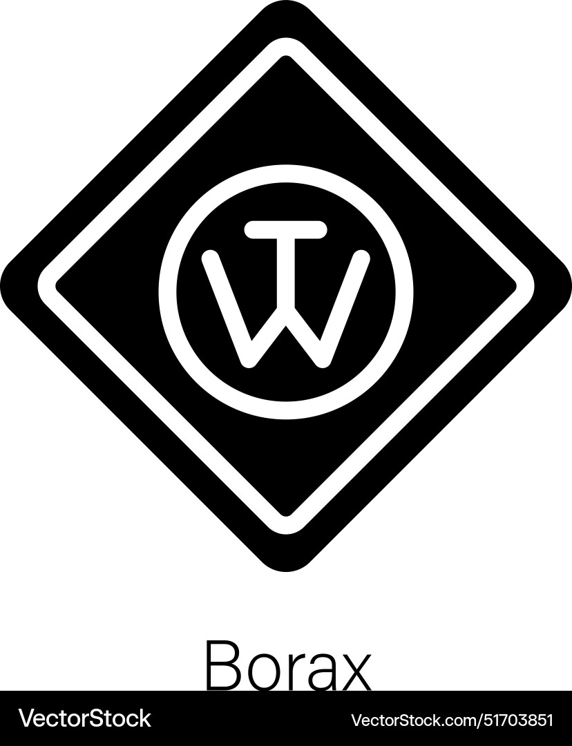 Borax Royalty Free Vector Image - VectorStock