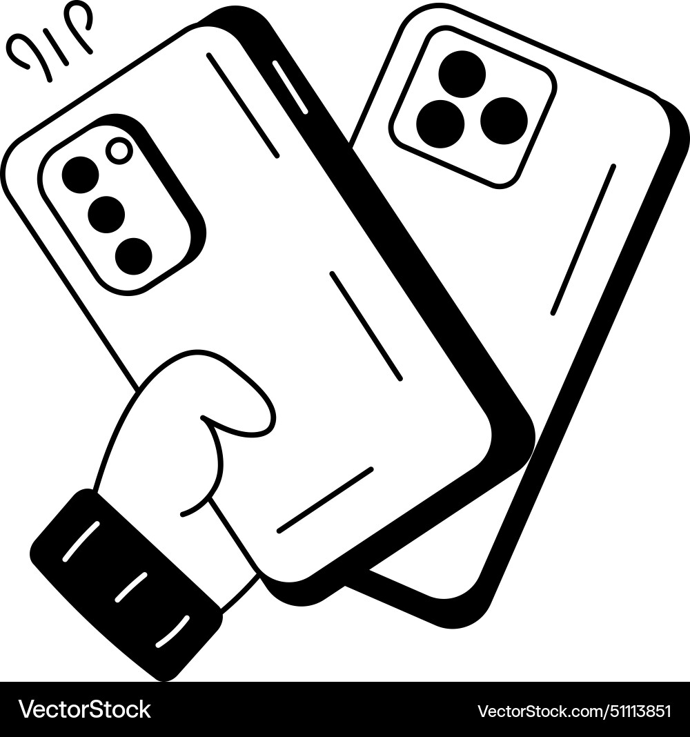 Cellular devices Royalty Free Vector Image - VectorStock