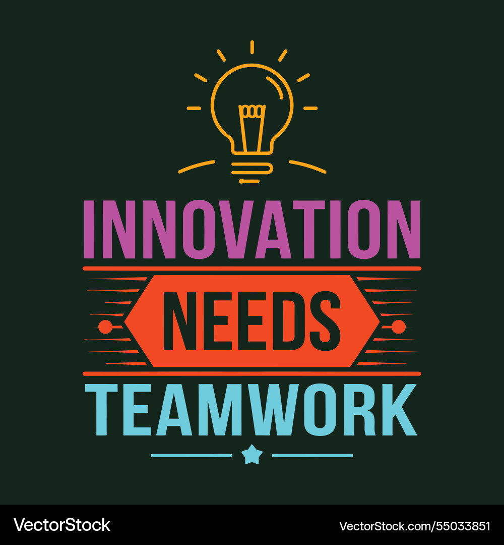Stronger together how teamwork leads to powerful Vector Image