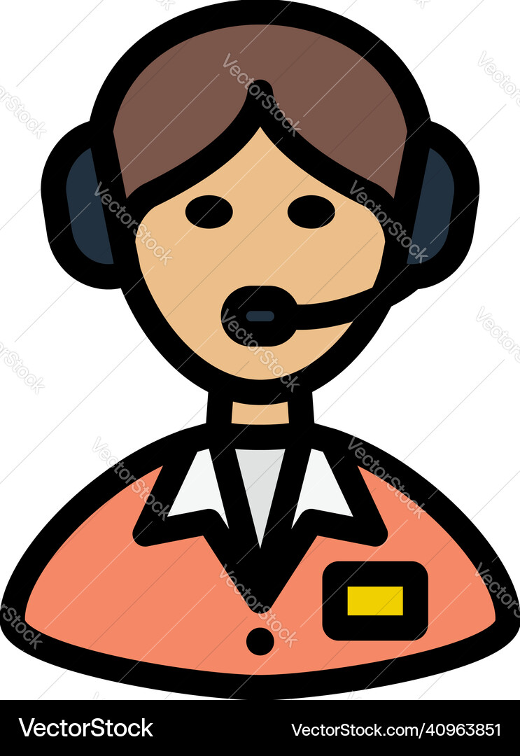 Taxi dispatcher icon Royalty Free Vector Image