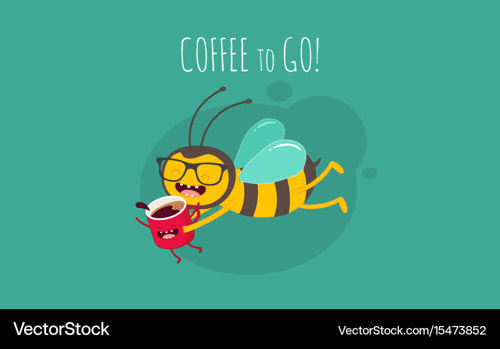 Bee cartoon Royalty Free Vector Image - VectorStock