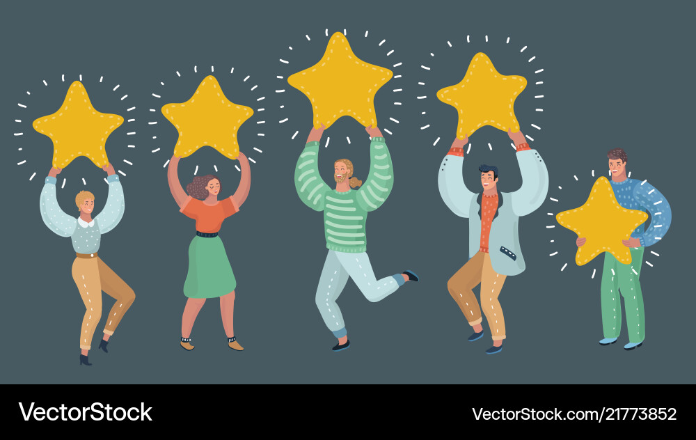 Customer Feedback Stars Royalty Free Vector Image