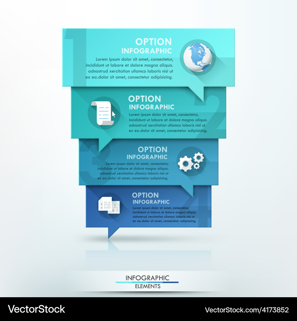 Moderne Infografik Optionen Banner Lizenzfreies Vektorbild